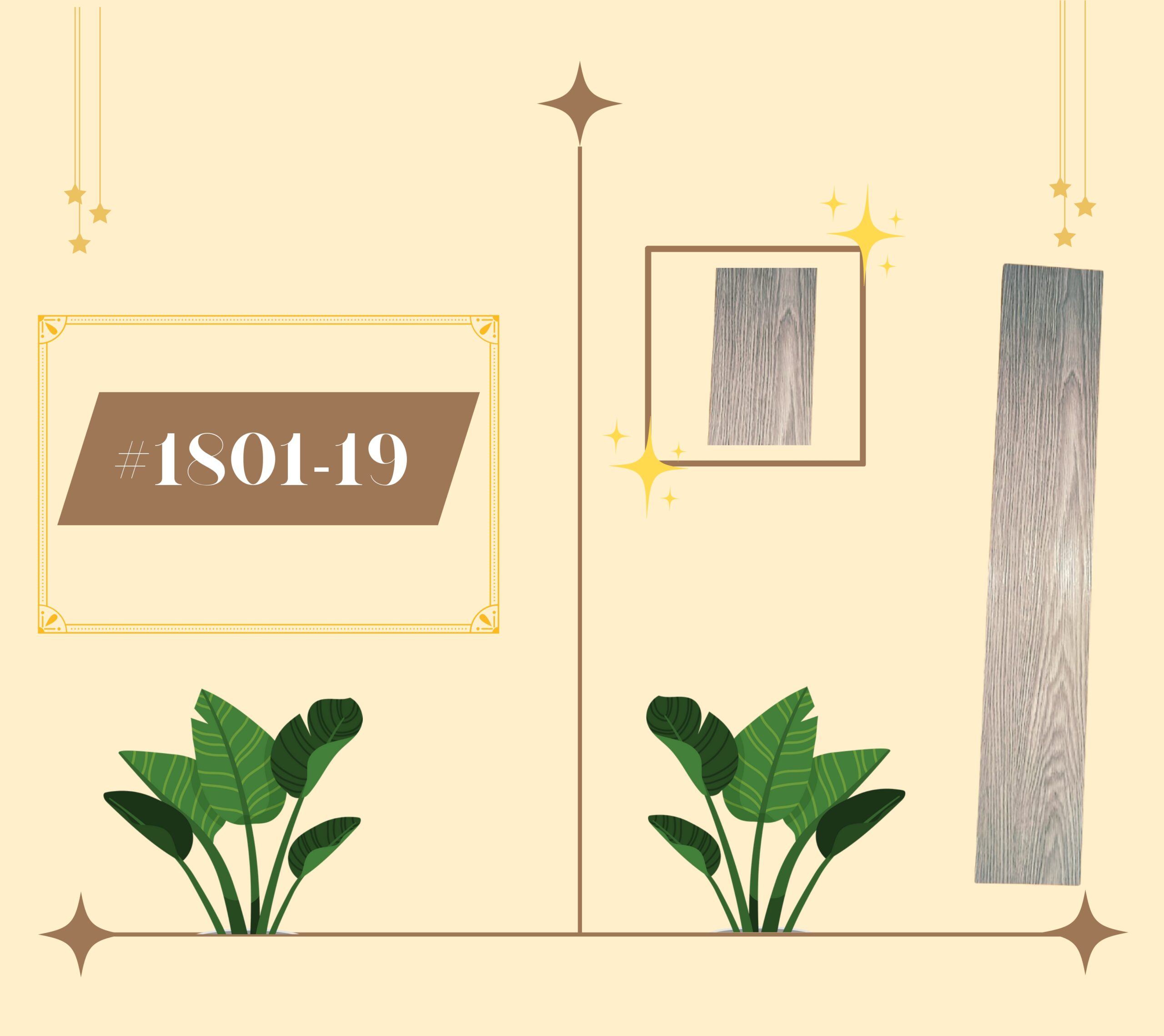 Decsy 1.5mm Vinyl Flooring Plank – Wood Texture PVC Floor Covering ...